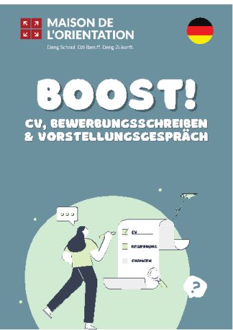 BOOST! CV, Bewerbungsschreiben & Vorstellungsgespräch — Maison de l'orientation - Luxembourg