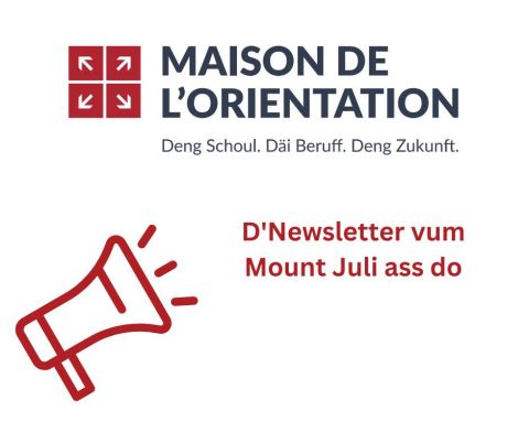 Newsletter juillet 2023 — Maison de l'orientation - Luxembourg